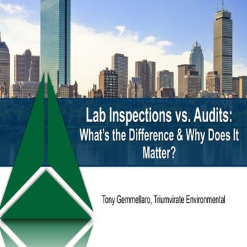 Lab Inspections vs. Audits: What's the Difference & Why Does It Matter ...