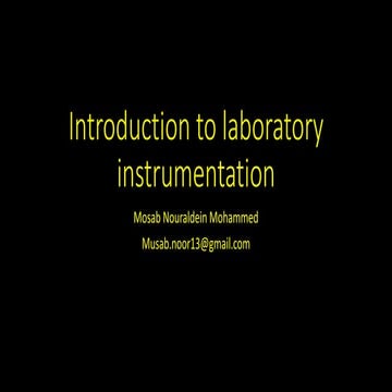 Lab instrumentation | PPTX