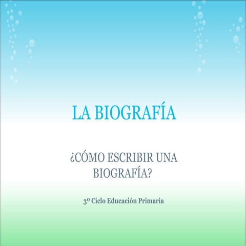 La biografía | PPT