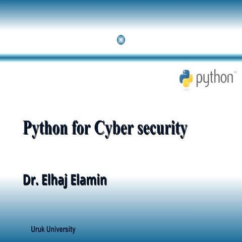 Comprehensive Introduction to Python Functions for Cybersecurity | PPT