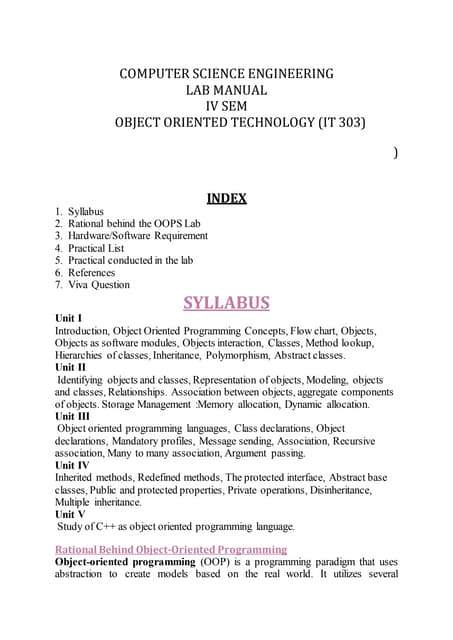 Ooad Lab Manualoriginal