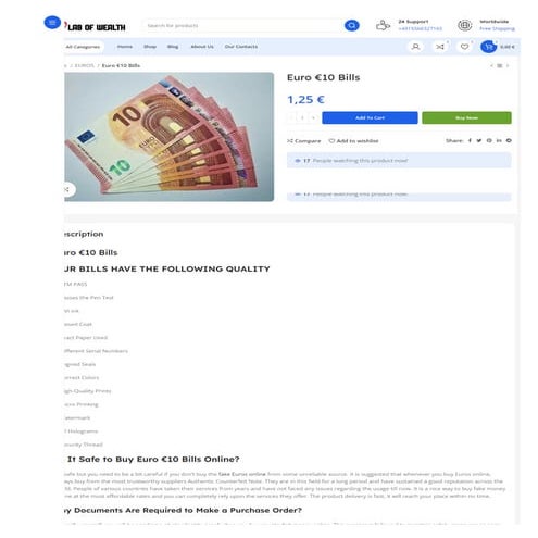 labofwealth-buy Euro €10 Bills In Germany | PDF