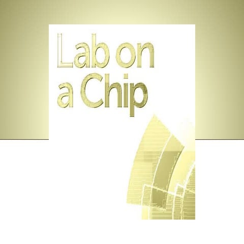 Lab on a Chip | PPTX
