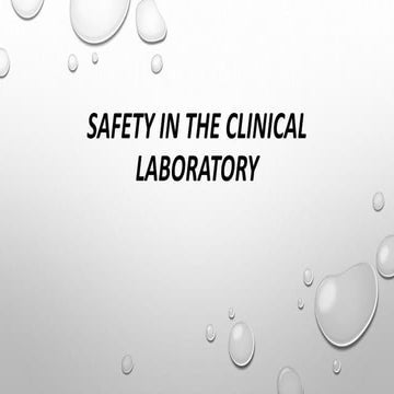 Laboratory safety | PPTX