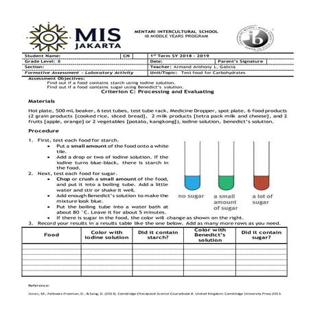 Food Lab Worksheet Lactic Acid Bacteria In Sustainable Food Production