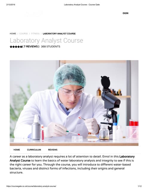 Diploma In Microbiology - Course Gate | PDF