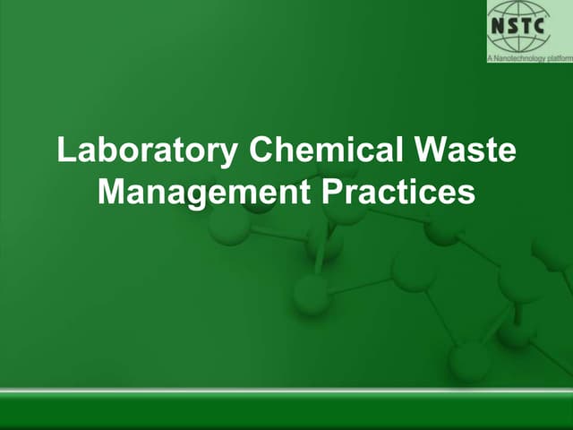 Methods for disposal of laboratory waste | DOCX