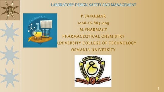 Basic design and organisation of diagnostic laboratory | PPT