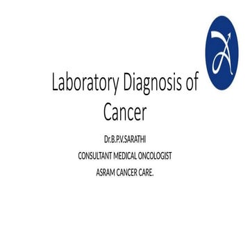 Laboratory Diagnosis of Cancer provides basic understanding to ...