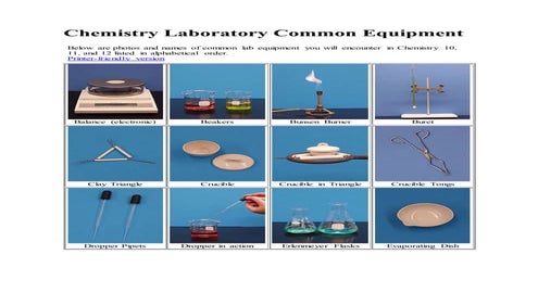 Crucible Chemistry Lab Equipment