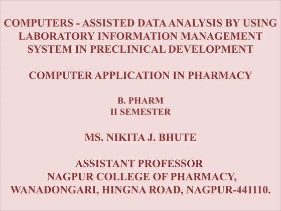 What Is a LIMS System and How Does It Improve Laboratory Workflow? | PDF