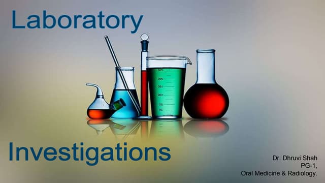 The clinical laboratory | PPTX