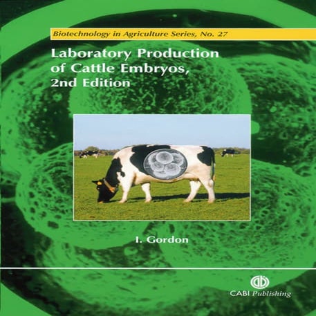 Laboratory production of cattle embryos | PDF