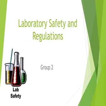 Laboratory safety and regulations | PPTX