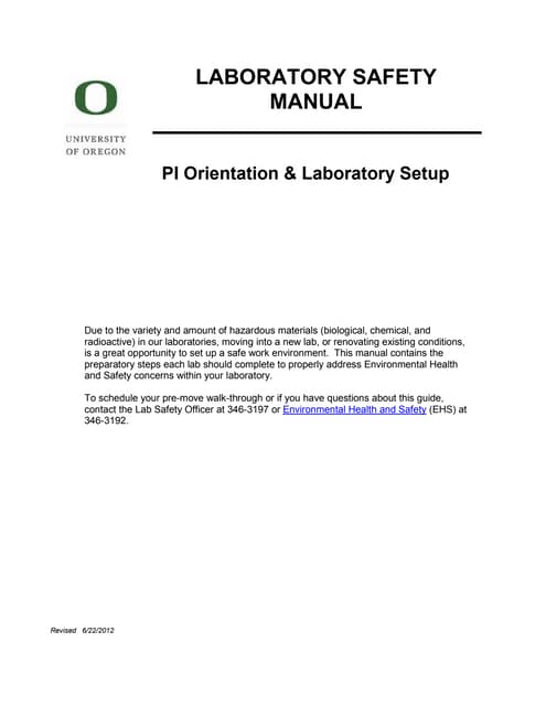 Lab safety training | PPT