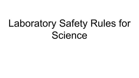 Lab 0-A Handout - Lab Safety | PDF