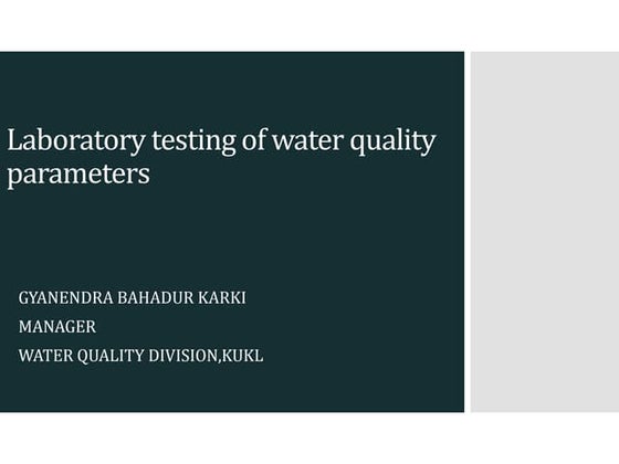 Water Quality | PPT