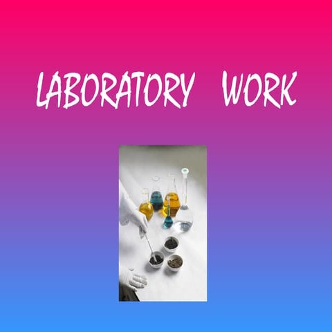 Laboratory work | PPT