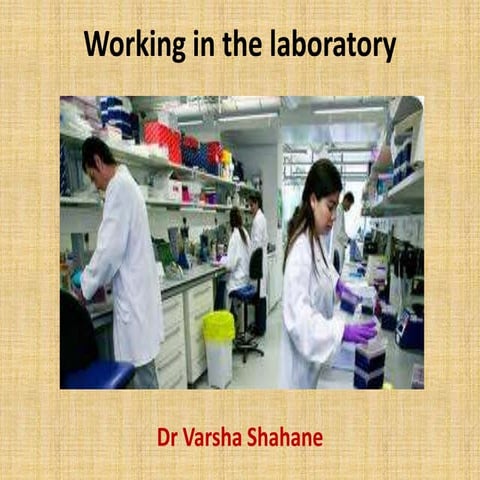 Laboratory work practices | PPTX