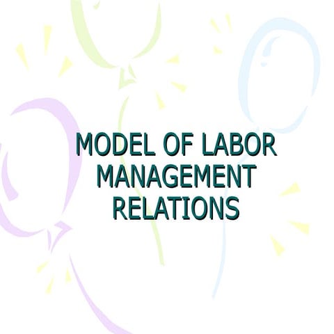 Labor Management Relations | PPT