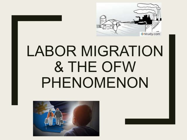OFW overseas filipino workers the ofw phenomenon | PPTX