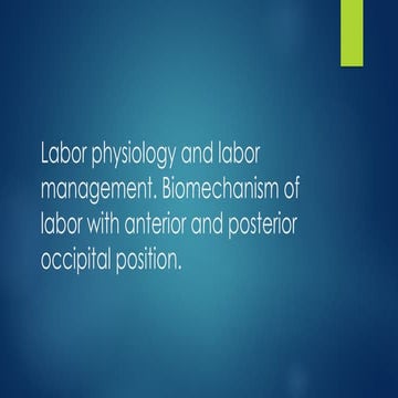 Mechanism of labour | PPT