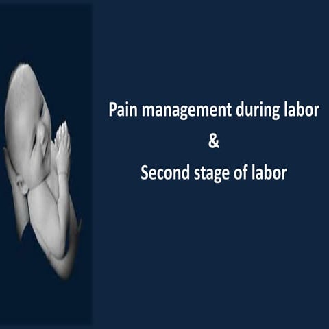 pain management during labor & second stage of labor | PPTX