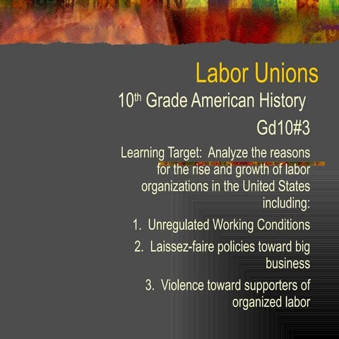 Labor Unions | PPT | Careers