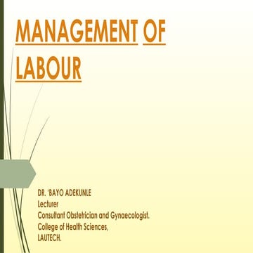 Labour and The Stages of Labour .pptx