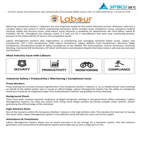 Labour Management System (Web Based) | PDF