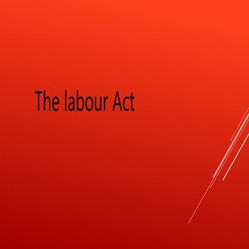 Labour act of zimbabwe | PPTX