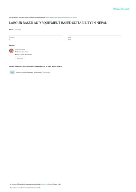 Labour Based Method vs Equipment Based Method | PPTX | Civil ...