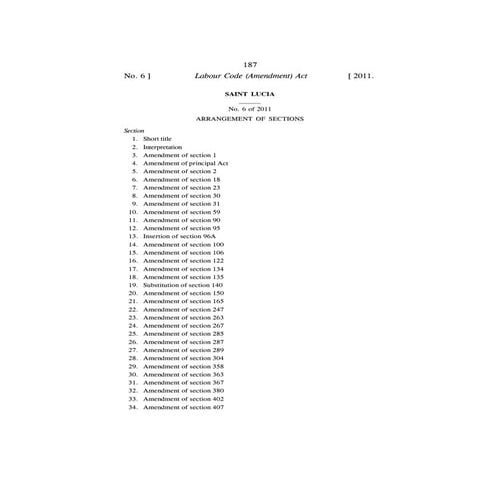 Labour code act #6 of 2011 | PDF