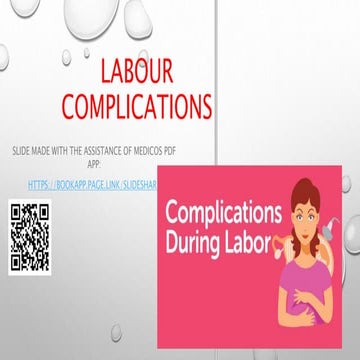 Labour complications | PPTX
