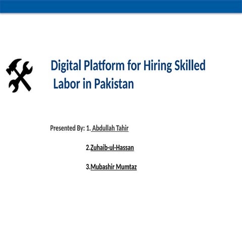 LAbour Hiring Project online process make easy | PPTX