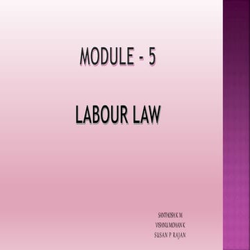 Labour law | PPTX