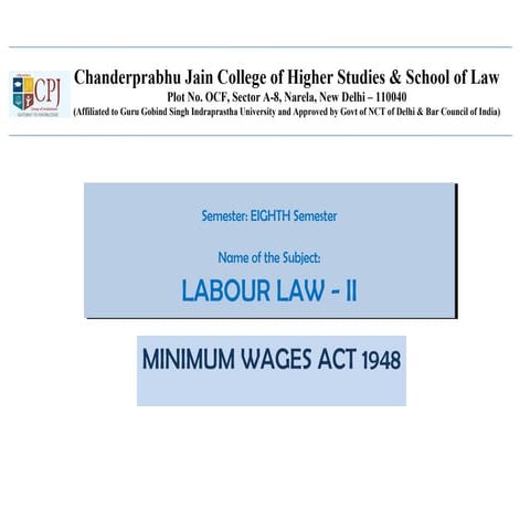 Labour law - II | PPT