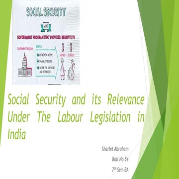 Labour Law 2 ppt.pptx | Government Support and Welfare | Financial ...