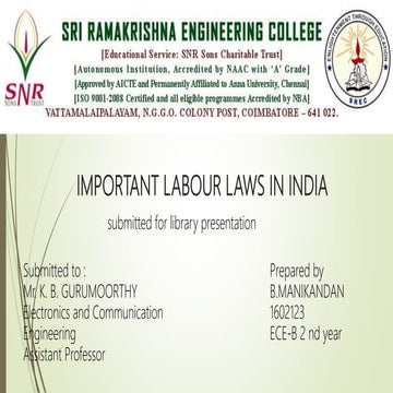 Labour law presentation | PPTX