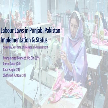 labour laws in punjab pakistan-Resource managment | PPTX