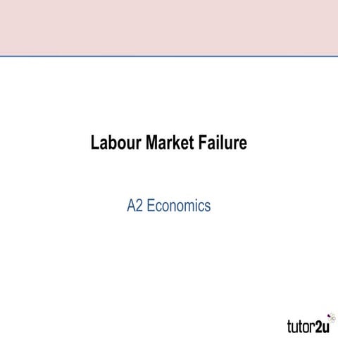Aspects of Labour Market Failure | PPT