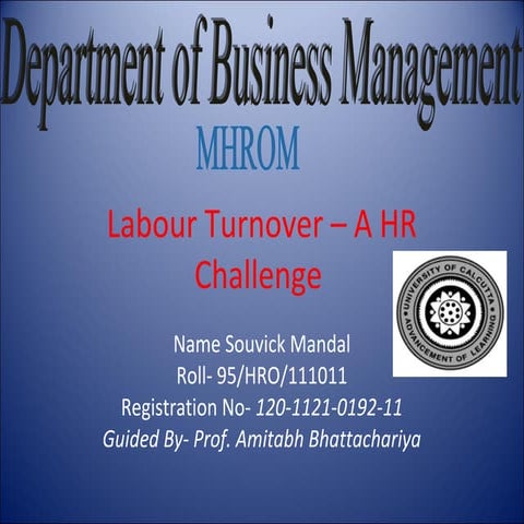 labour turnover Part I | PPT