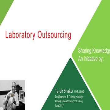 Sharing Knowledge - Lab outsourcing/Managemeent | PPTX | Pharmaceutical ...