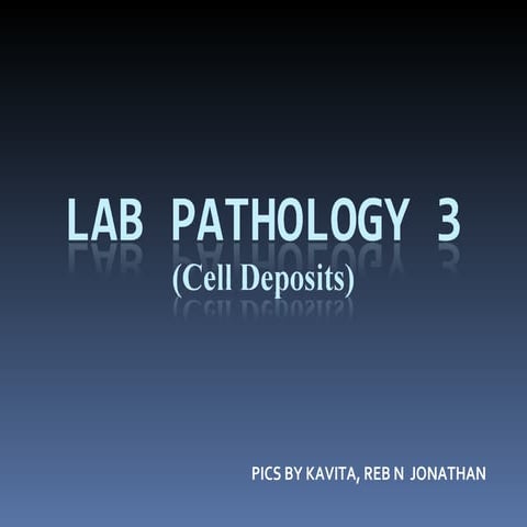 Lab Pathology 3 | PPT