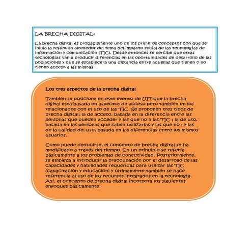 La brecha digital (autoguardado) | DOCX | Computing | Technology & Computing