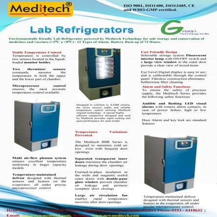 Lab refrigerator | PDF