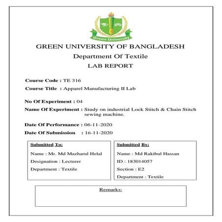 Study On Industrial Lock Stitch Machine & Chain Stitch Machine | Lock ...