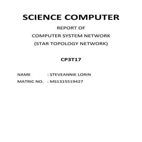 report on computer network. | PDF