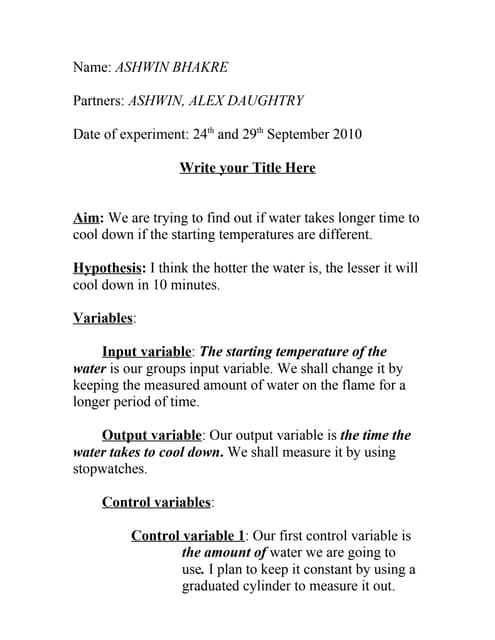 Heating with bunsen burner | PPT