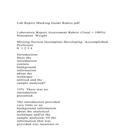 Lab Report Marking Guide Rubric.pdfLaboratory Report Asses.docx